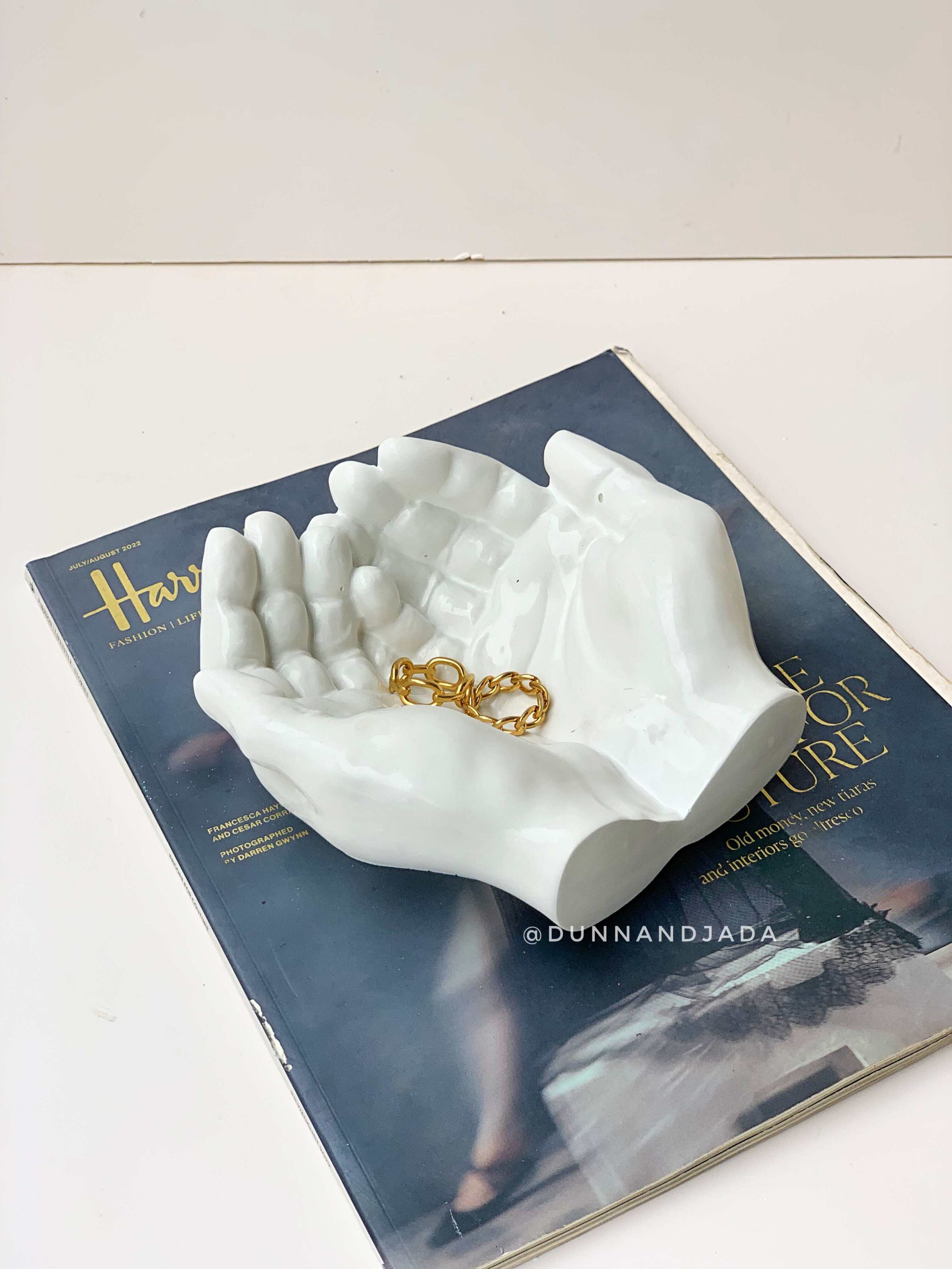 Concrete Cupped Hand Bowl - Dunn & Jada