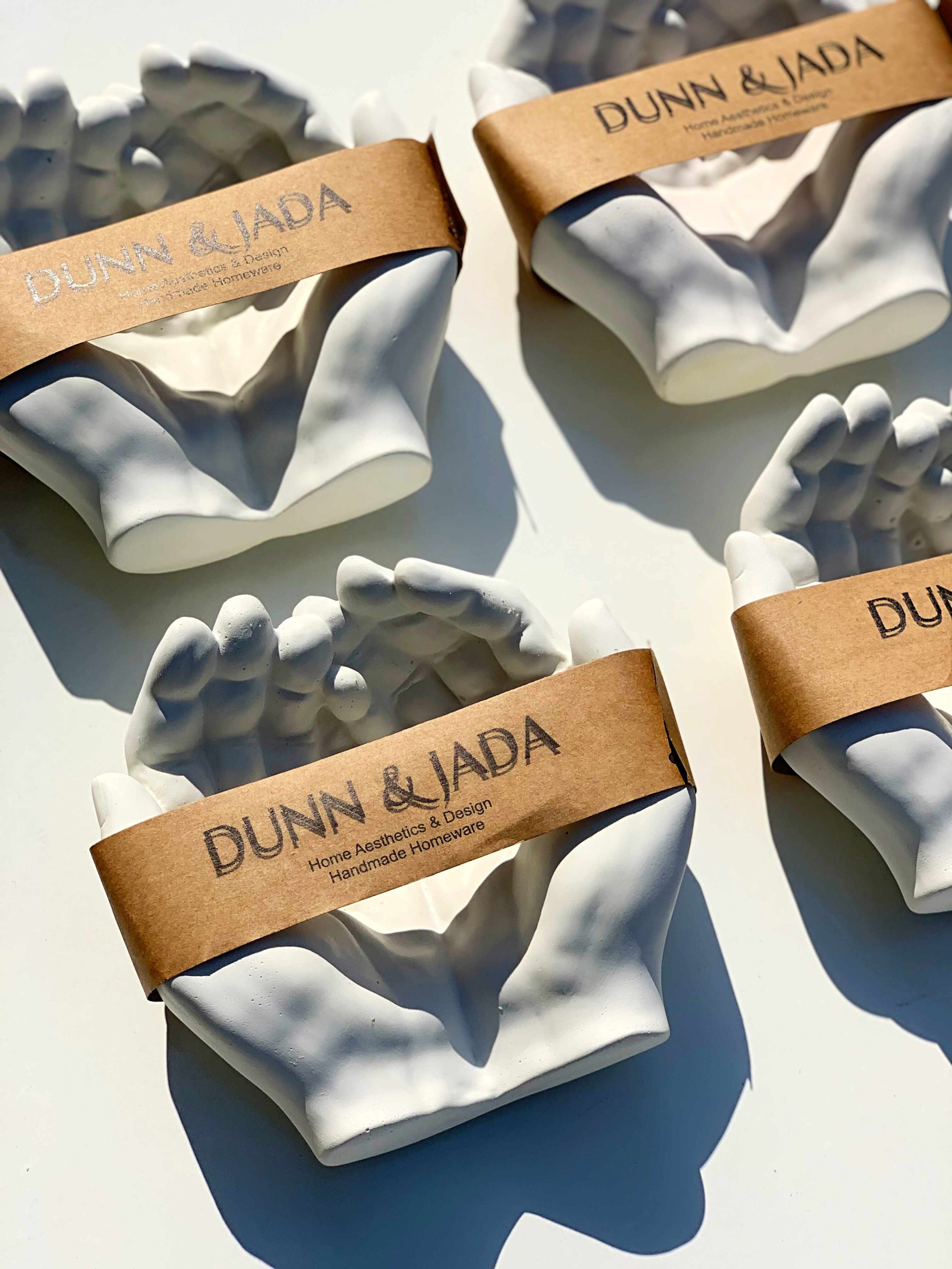 Concrete Cupped Hand Bowl - Dunn & Jada